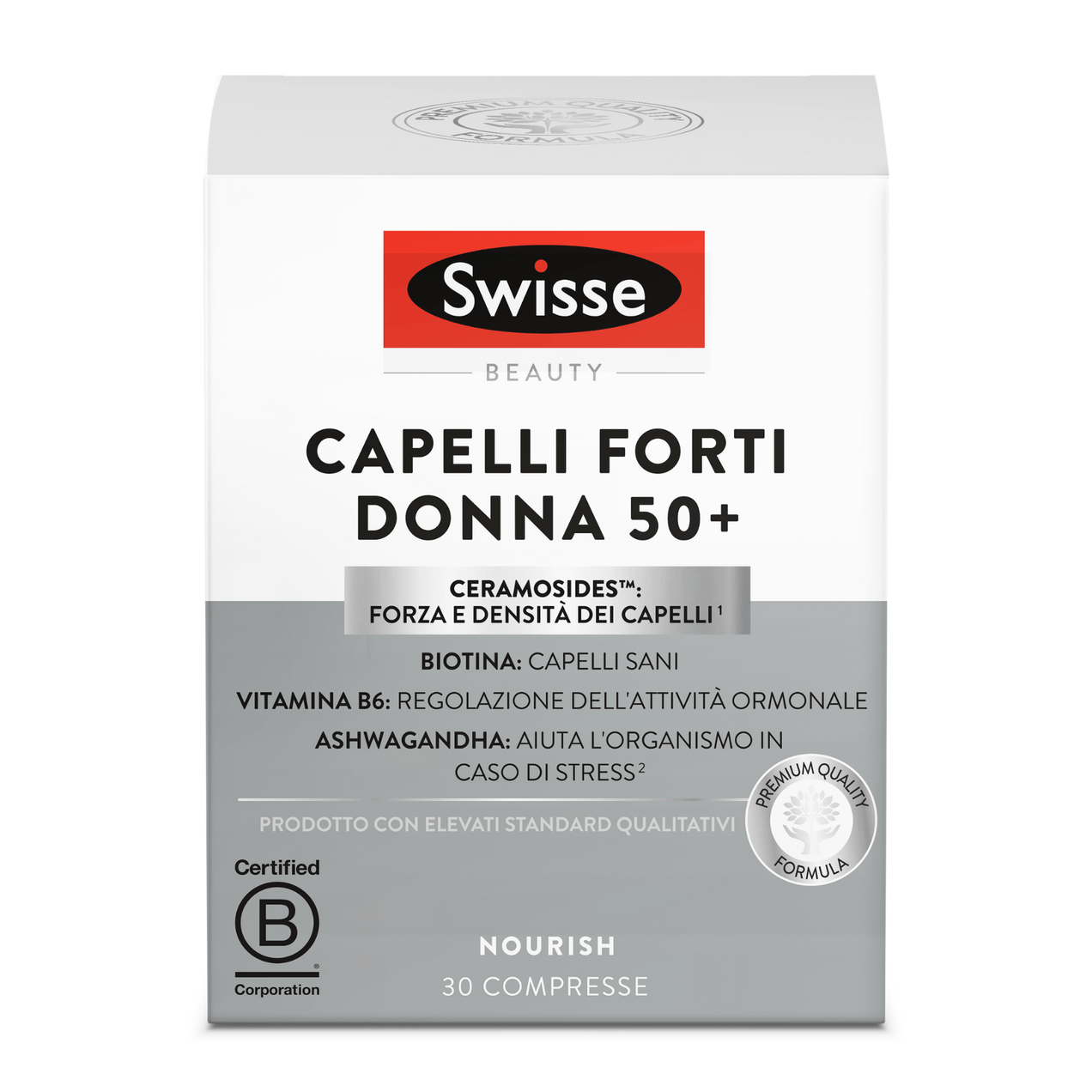 Integratore capelli donna con CERAMOSIDES™ – Swisse Italia